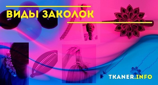 Виды заколок: названия с картинками. Особенности каждой заколки. Как ее ...
