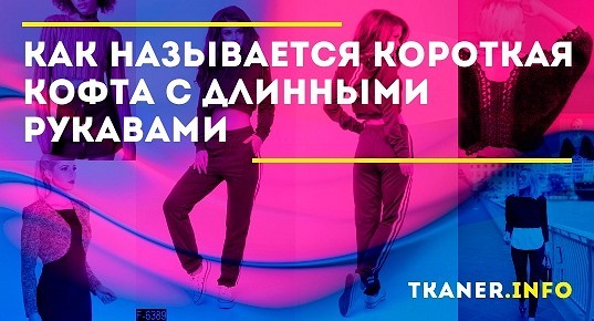 Как называется короткая кофта с длинными рукавами